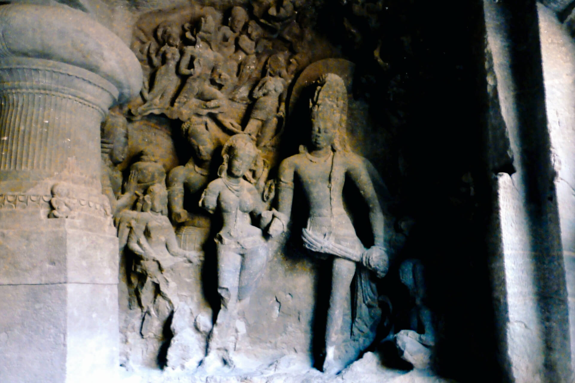 The mystical Elephanta caves on Gharapuri island in Mumbai